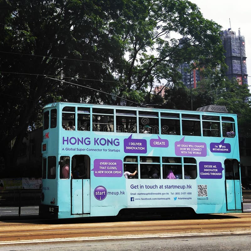 Hong kong bus editorial photography. Image of hongkong - 73149527