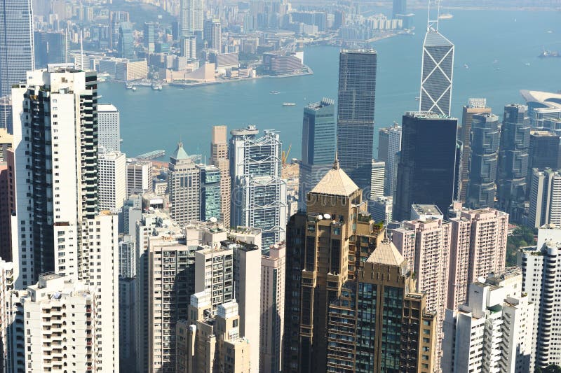 Hong Kong skyscrapers stock image. Image of condominiums - 2205747