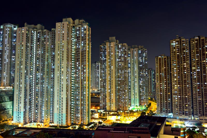 Hong Kong with Crowded Building Stock Photo - Image of metropolis ...