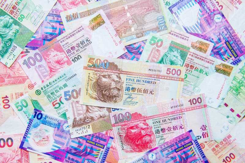 Hong Kong Dollar currency stock image. Image of macau - 55368395