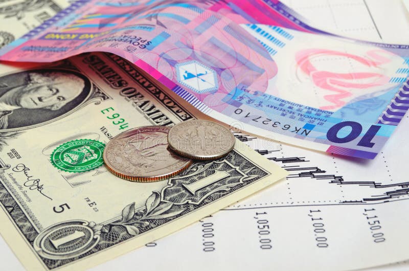 Hong Kong Dollar Exchange Rate. Stock Image - Image of quotes ...