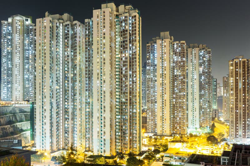 Hong Kong estate stock photo. Image of block, rise, lines - 37547726