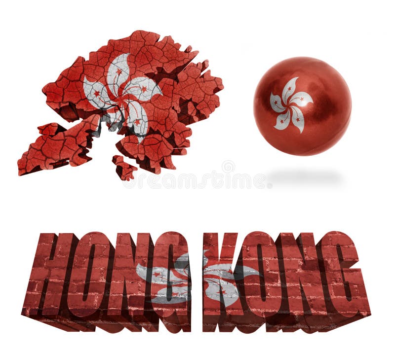 Hong Kong Symbols stock illustration. Illustration of name - 100347418