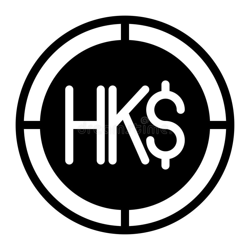 Hong Kong Flat Coin Icon. Vector Illustration of Symbol Money Vector ...