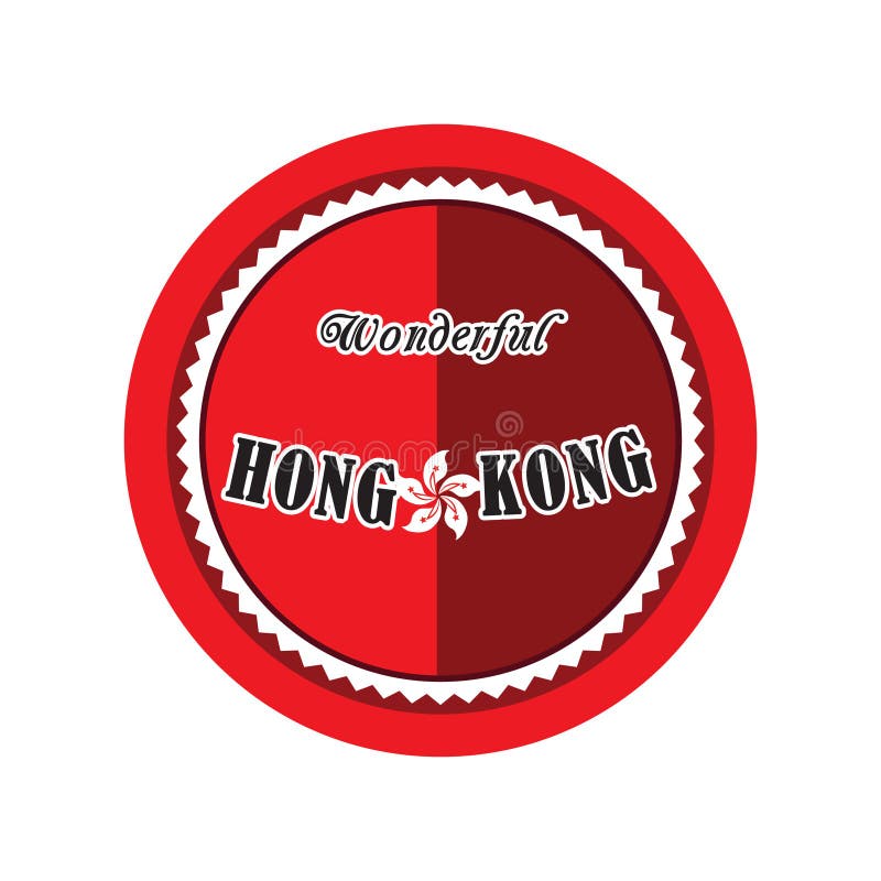 Hong Kong Label. Vector Illustration Decorative Design Stock Vector ...