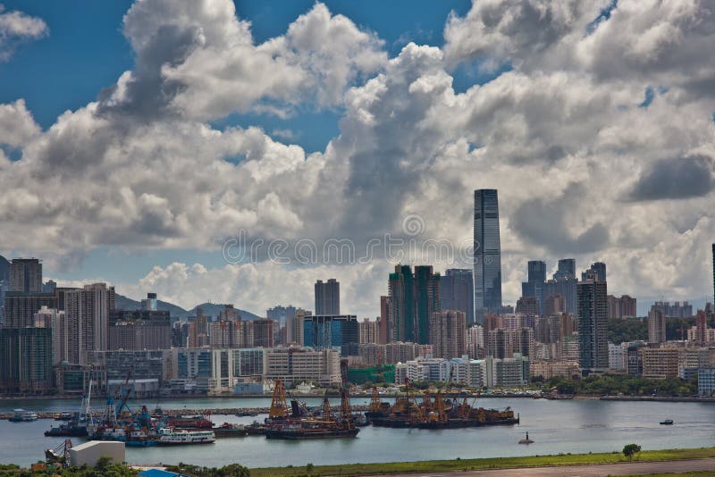 Hong Kong Landscape editorial photo. Image of cloudy - 25753651