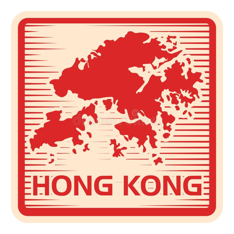 Hong Kong Map Icon. Vector Illustration Decorative Design Stock Vector ...