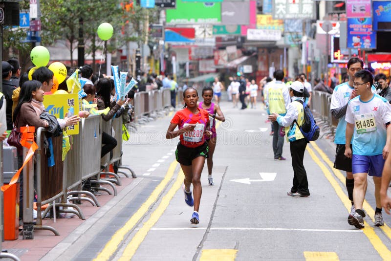 Hong Kong Marathon 2013 editorial stock photo. Image of feet - 29587653