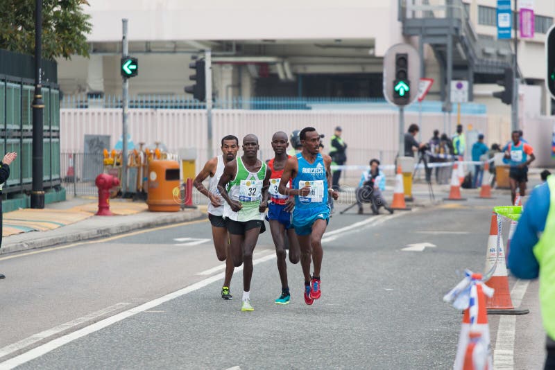 Hong Kong Marathon 2015 editorial stock image. Image of citizens - 49749714