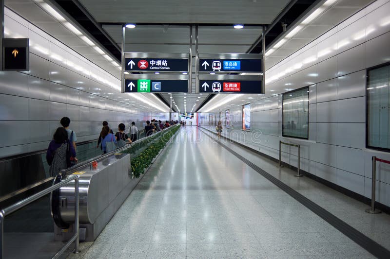 The Mass Transit Railway Station Editorial Photography - Image of move ...