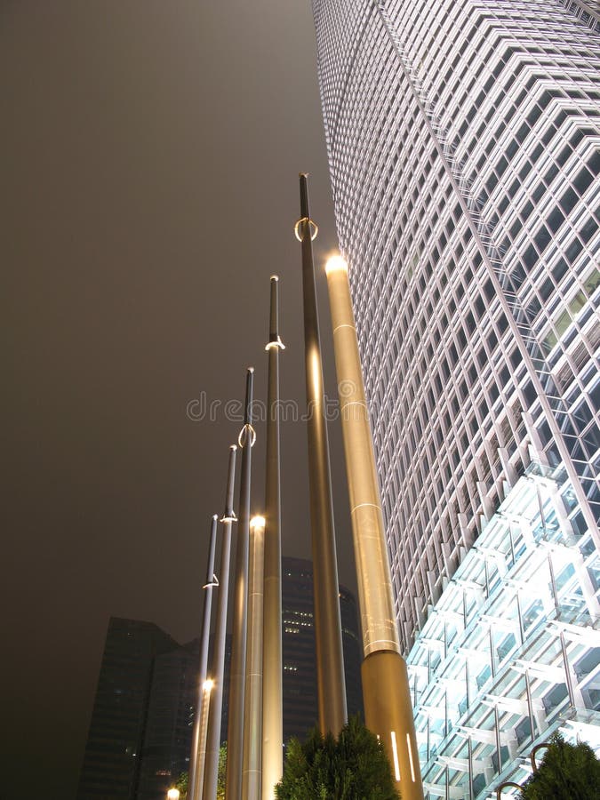 Hong Kong Night Scenes of IFC Stock Image - Image of modern, asia: 3019795