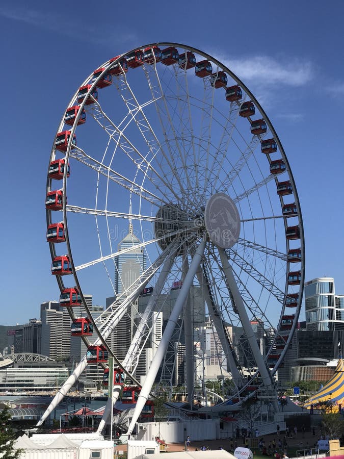 Hong Kong Observation Wheel Fotografía editorial - Imagen de kong, hong ...