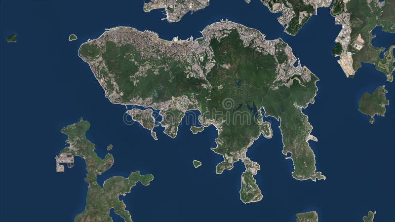 Hong Kong Map And Satellite Image