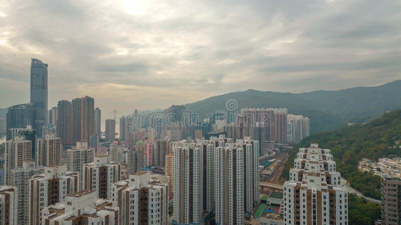 Hong Kong, Part of Development of New Town Area Dec 22 2023 Stock Image ...