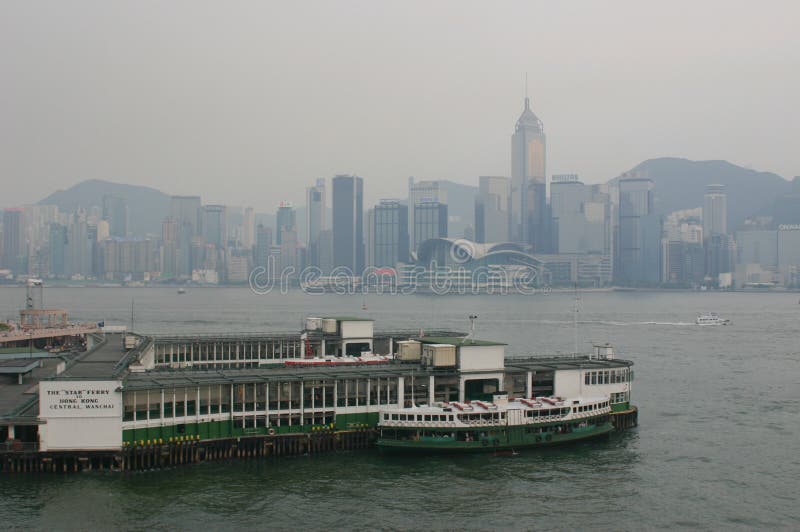 Hong Kong, Star Ferry Terminal and Skyline 29 June 2004 Editorial Image ...