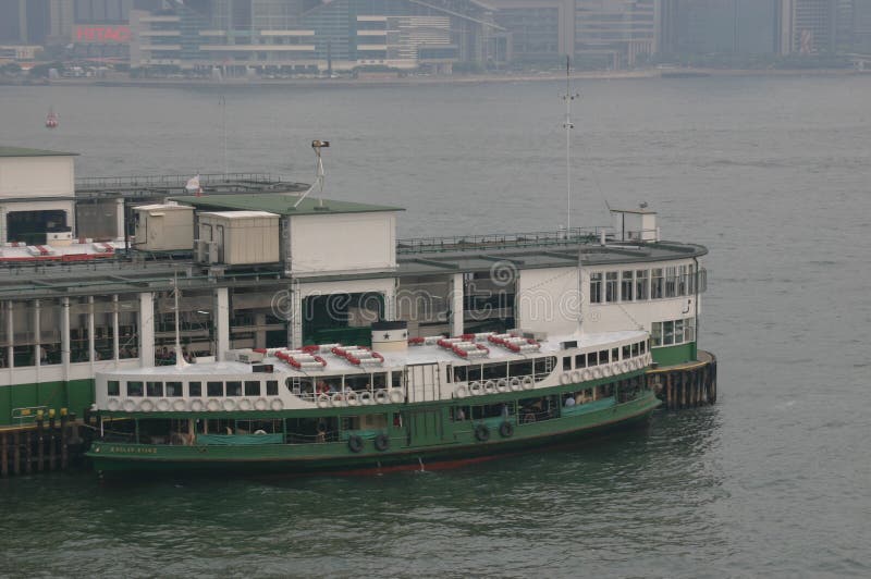 Hong Kong, Star Ferry Terminal and Skyline 29 June 2004 Editorial Stock ...