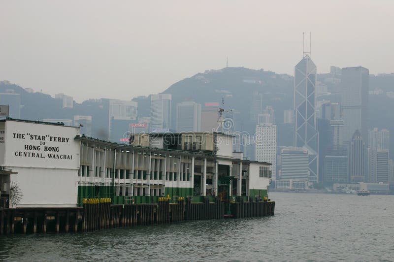 Hong Kong, Star Ferry Terminal and Skyline 29 June 2004 Editorial Stock ...