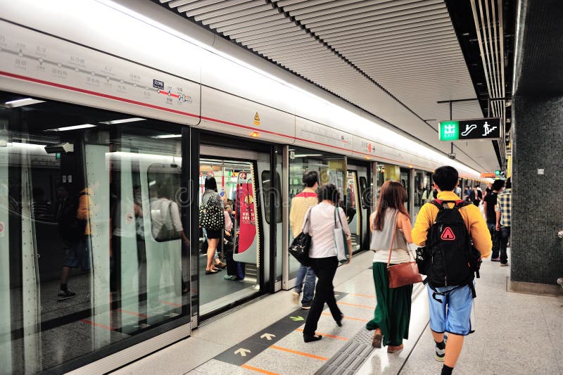 Hong Kong subway editorial image. Image of asia, metropolis - 26317725