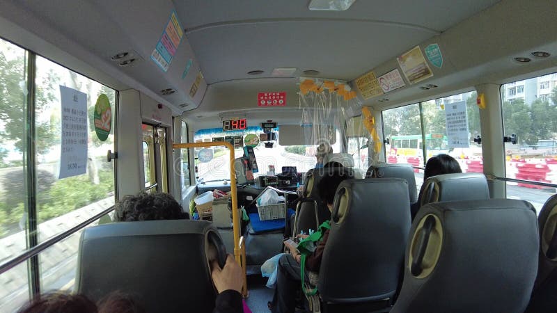 Mini Bus Station Hong Kong Traffic Road Condition Bus Stop Stock Video ...