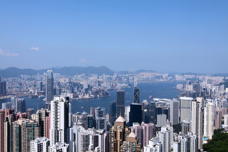 Hong Kong view stock photo. Image of asia, majestic, ocean - 15935624