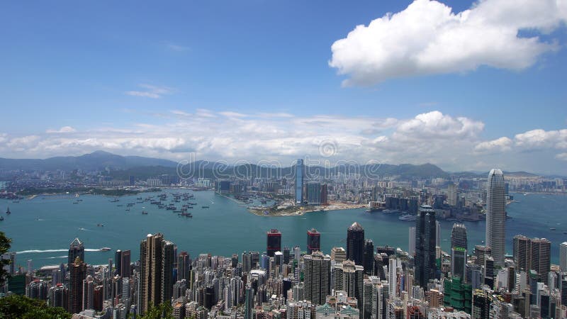 Hong Kong view editorial image. Image of scenic, kowloon - 20605000