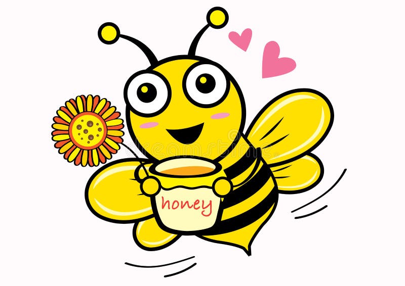 Bienen-Comics vektor abbildung. Illustration von dekorativ - 8872900