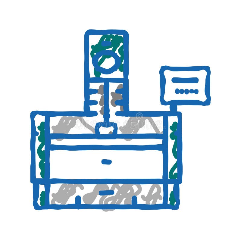 Honing Machine Icon Doodle Illustration Stock Illustration ...