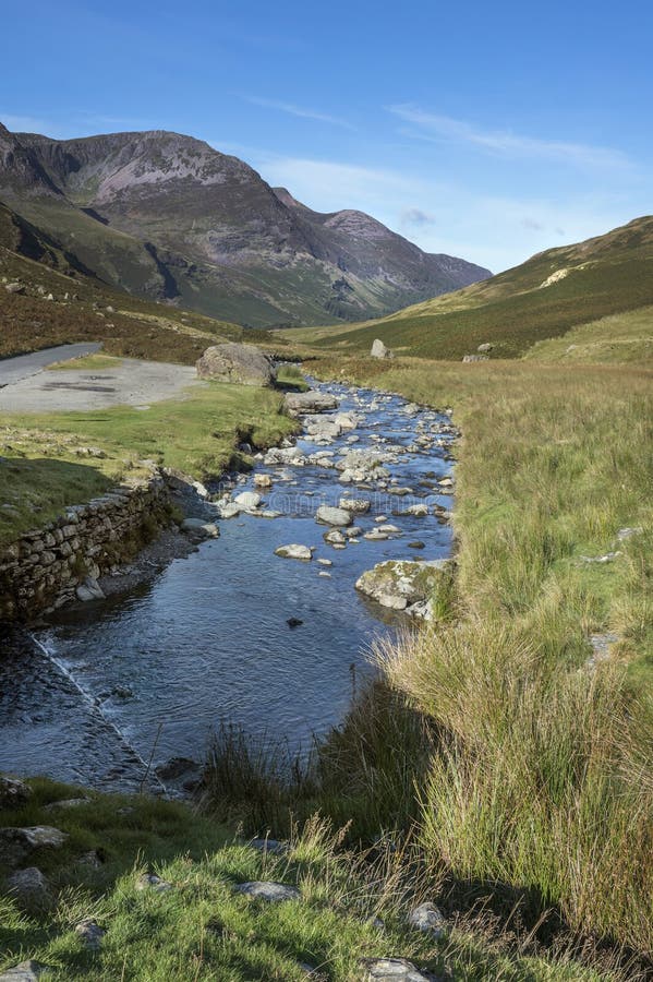 Honister Pass Gentle Stream in the Lake District Stock Image - Image of ...