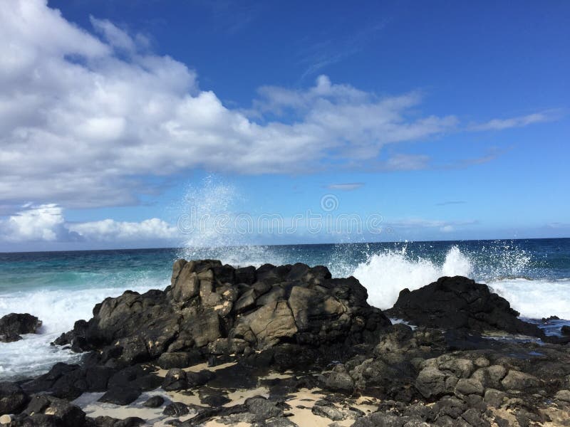 Honolulu beach stock image. Image of volcanic, park, honolulu - 58784555