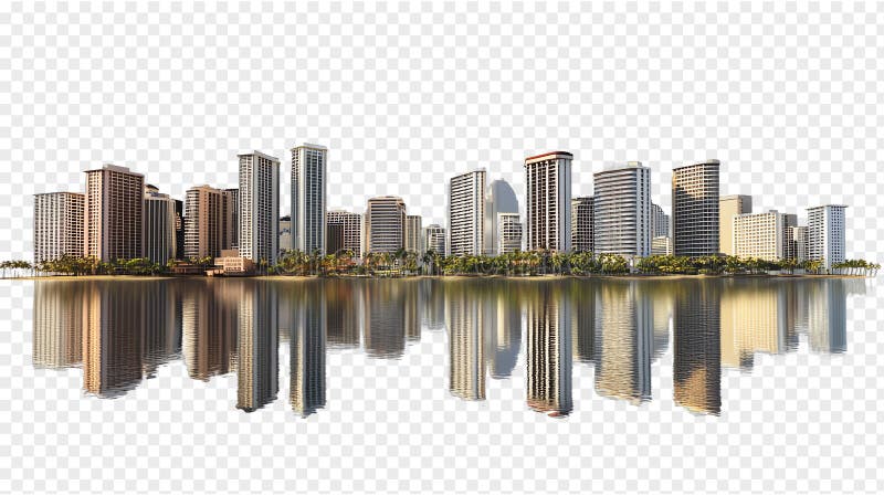 Honolulu city skyline stock image. Illustration of modern - 341519619