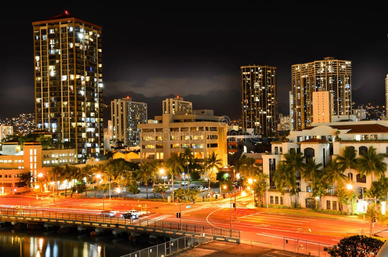501 Honolulu City Night Stock Photos - Free & Royalty-Free Stock Photos ...