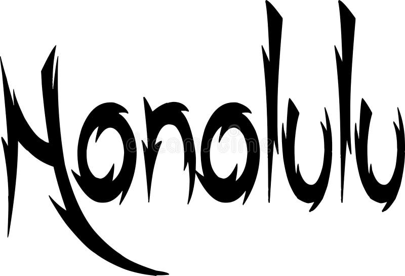 Honolulu Text Stock Illustrations – 209 Honolulu Text Stock ...
