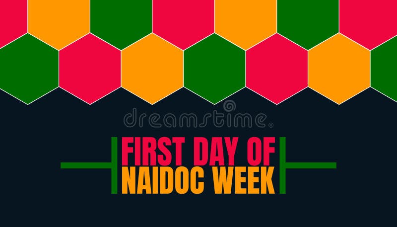 Honor the First Day of NAIDOC Week with Respect Stock Illustration ...