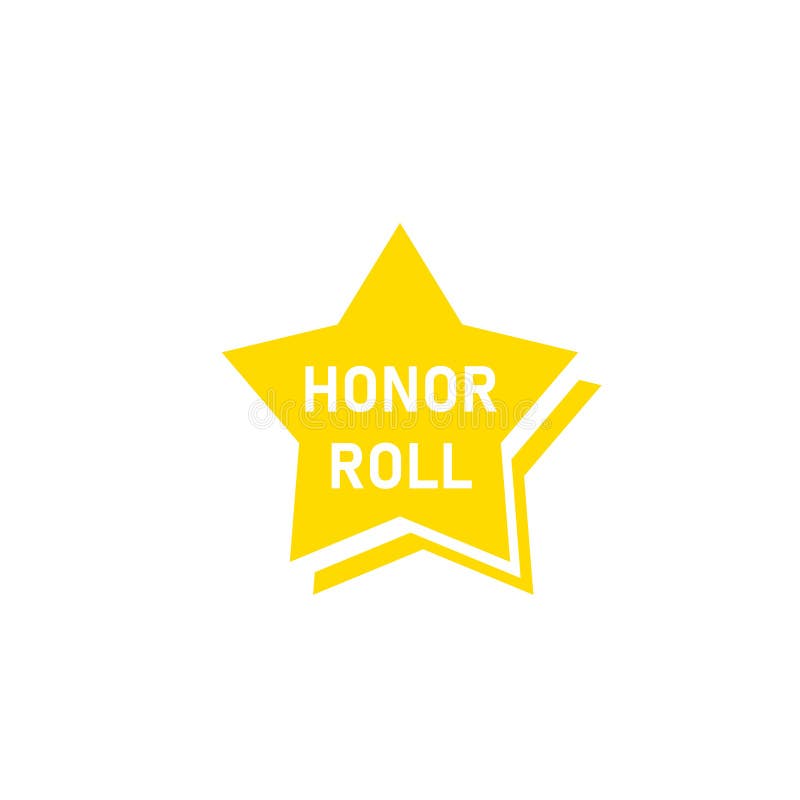 Honor Roll Achievment Star Icon Stock Vector - Illustration of element ...