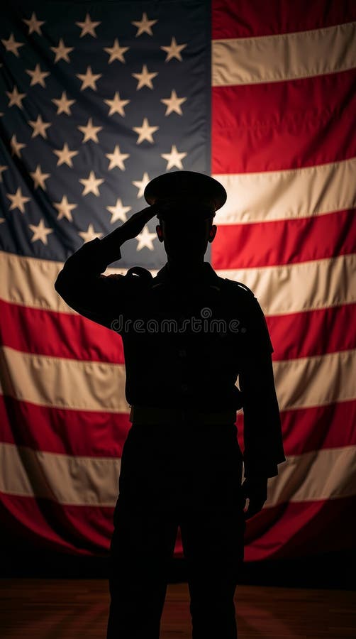 Honor and Service - a Soldierâ€™s Salute Stock Photo - Image of ...