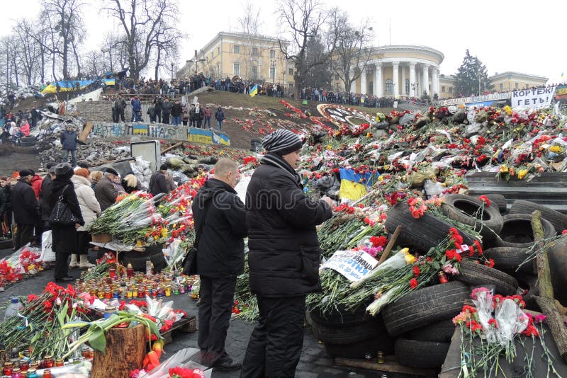 Honor for Ukrainianâ€™s Heroes. Editorial Photography - Image of nation ...