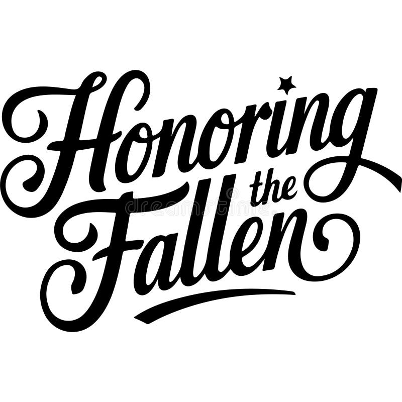 Honoring the Fallen Heroes Memorial Stock Vector - Illustration of ...