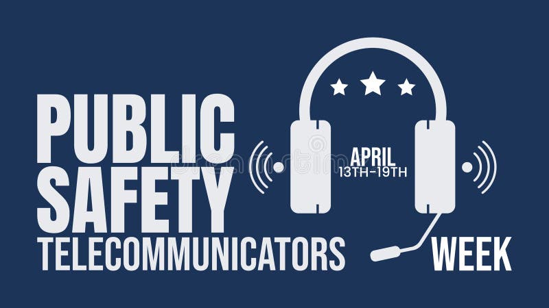 Honoring Public Safety Telecommunicators Stock Vector - Illustration of ...