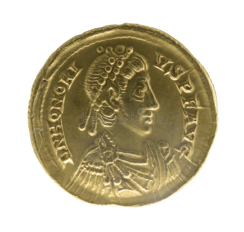 Honorius. Roman emperor editorial stock image. Image of silver - 314061644