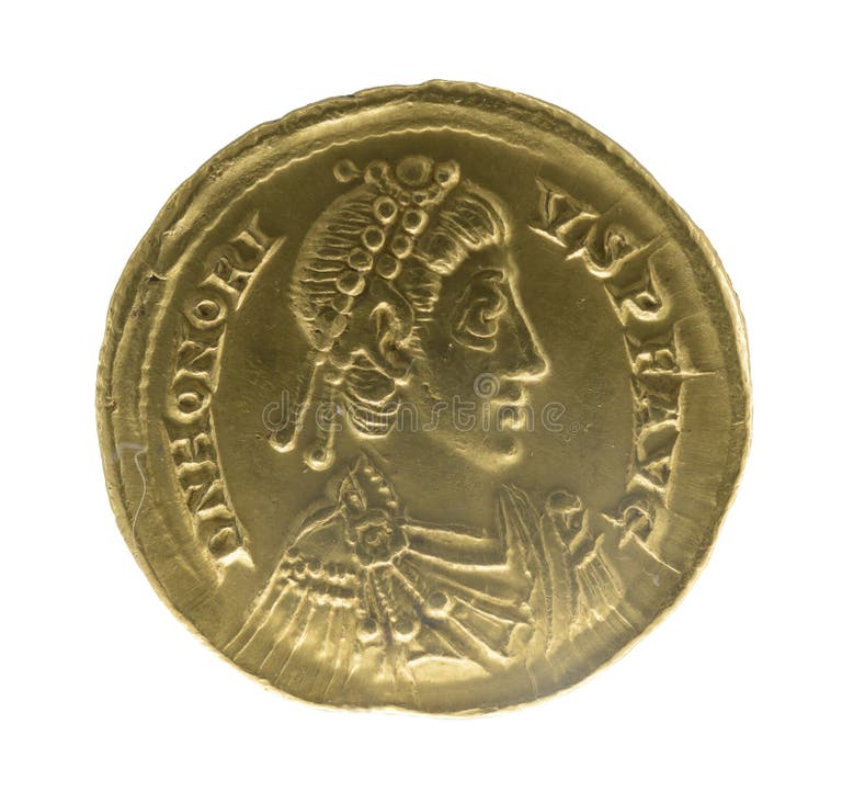 Honorius. Roman emperor editorial stock image. Image of silver - 314061644