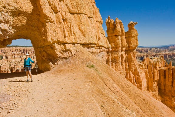 Hoo Doos exploration stock photo. Image of activity, formations - 11771486