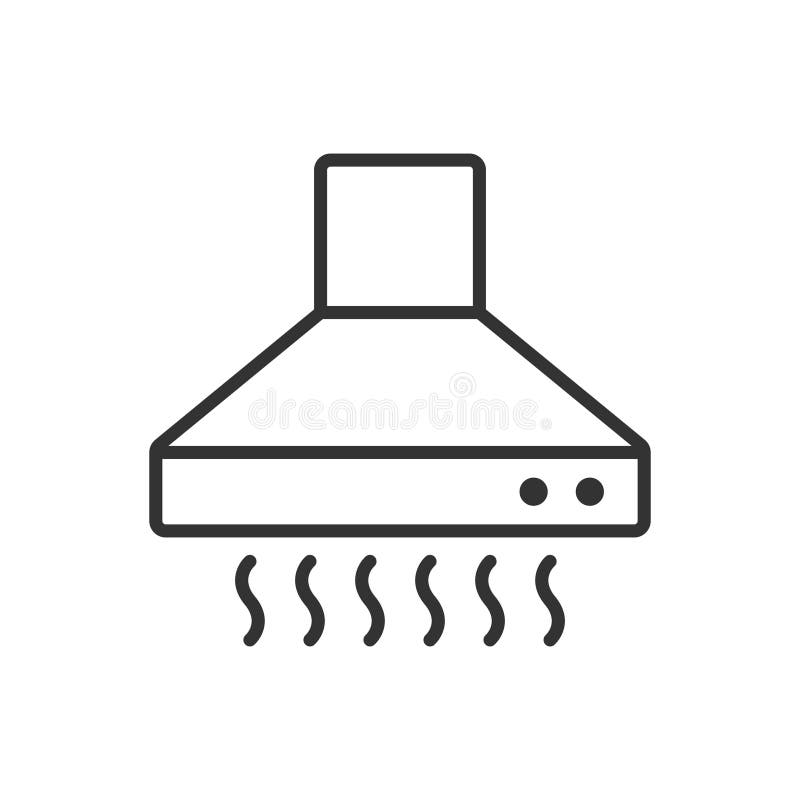 Hood Extractor Icon stock vector. Illustration of cook - 364384169