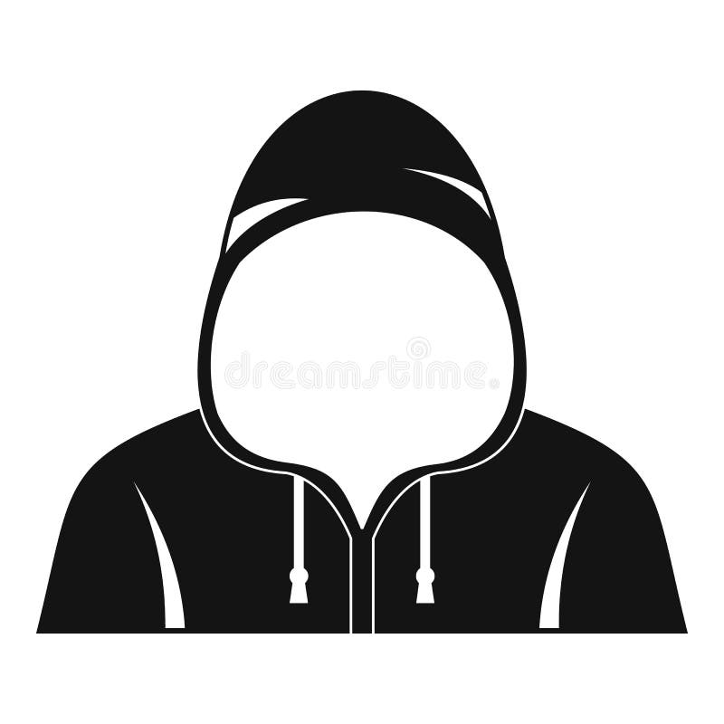 Hood icon, simple style stock vector. Illustration of hoodie - 88275628