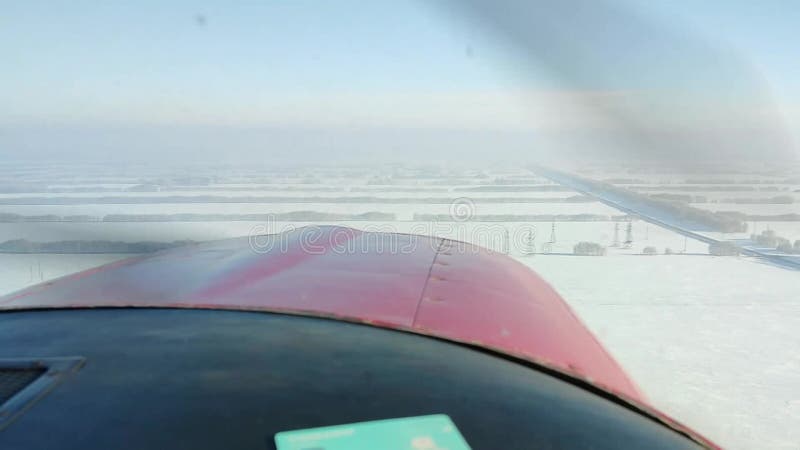 The Hood of a Light-engine Aircraft in Flight, from the Cockpit Stock ...