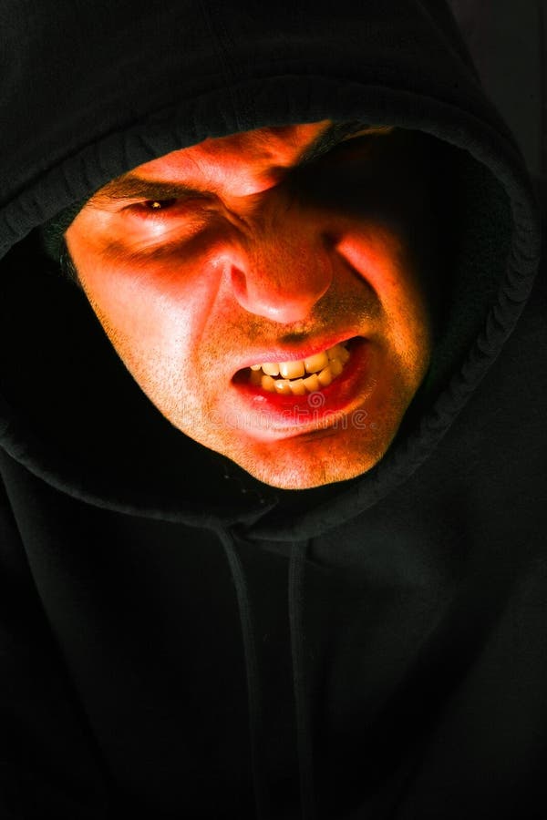 Angry evil clown stock photo. Image of spooky, frightening - 12424974