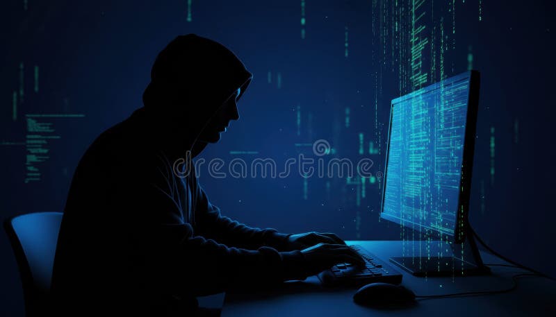 Hooded Hacker Types Stock Photos - Free & Royalty-Free Stock Photos ...
