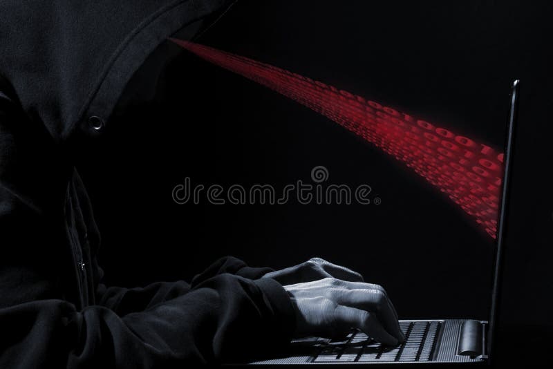 Hoodie Hacker! stock image. Image of hack, internet, online - 35287787