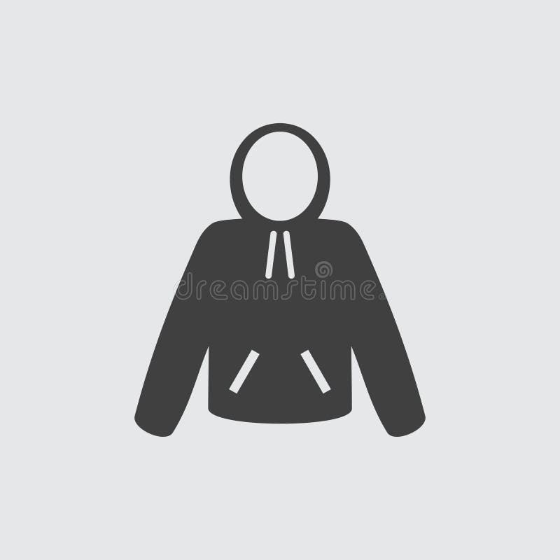 Hoodie icon illustration stock vector. Illustration of wear - 78369939