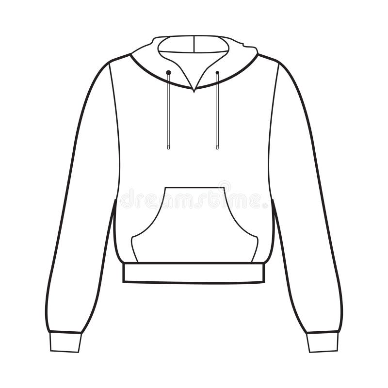 Hoodie Sweatshirt Mockup Template Vector Design Front and Back Set ...