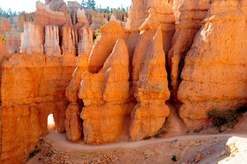 Hoodoo Formations at Bryce Canyon National Park Stock Image - Image of ...